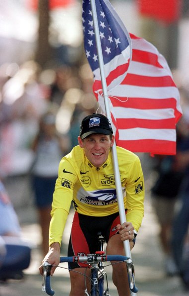 Lance wins 1999 Tour de France